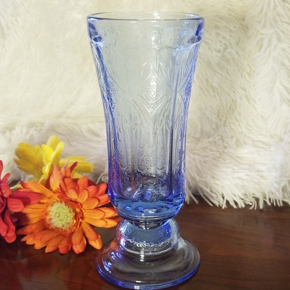 Indiana Glass | Accents | Madrid Recollection Blue Glass Vase | Poshmark